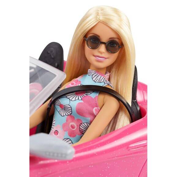 Köp Barbie Bil Glam Pop Cabriolet Mattel med barbiedocka FPR57 ...