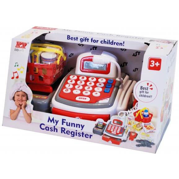 Köp Kassaapparat leksak med mikrofon och ljud leka affär
