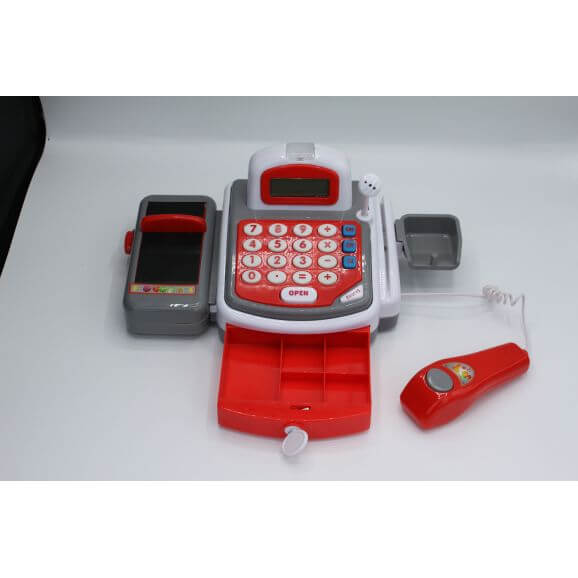 Köp Kassaapparat leksak med mikrofon och ljud leka affär